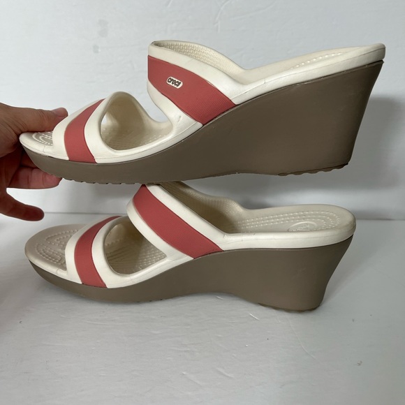 CROCS | Shoes | Crocs Shima Double Strap Platform Wedge Sandal Womens ...